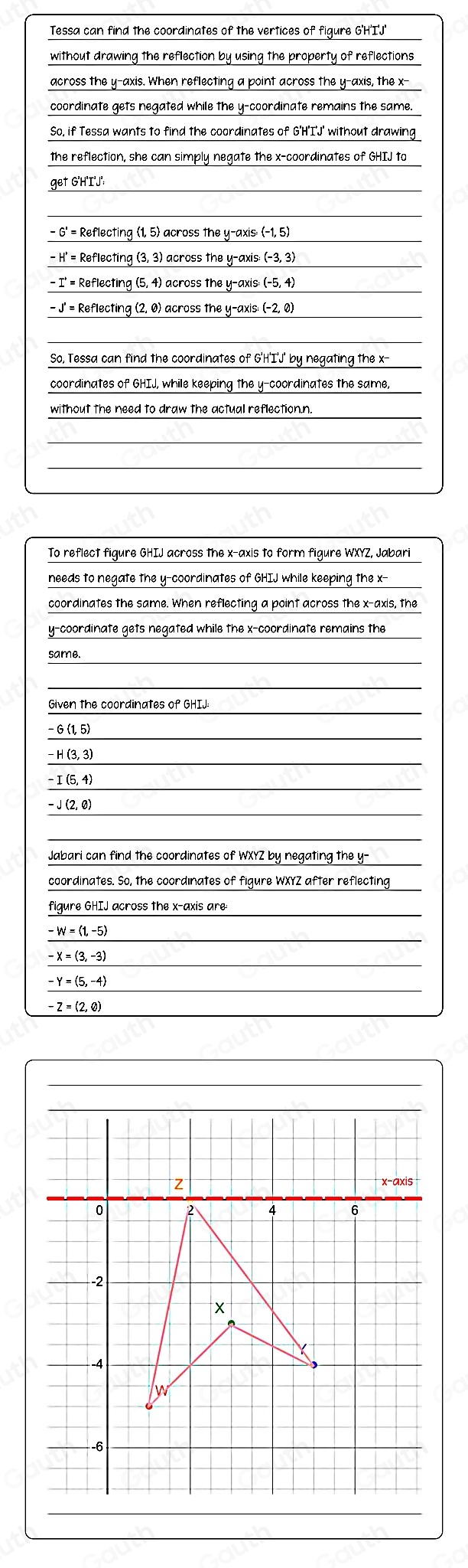 Solved: LESSON 2 | SESSION 2 Name: Practice Performing a Reflection in ...