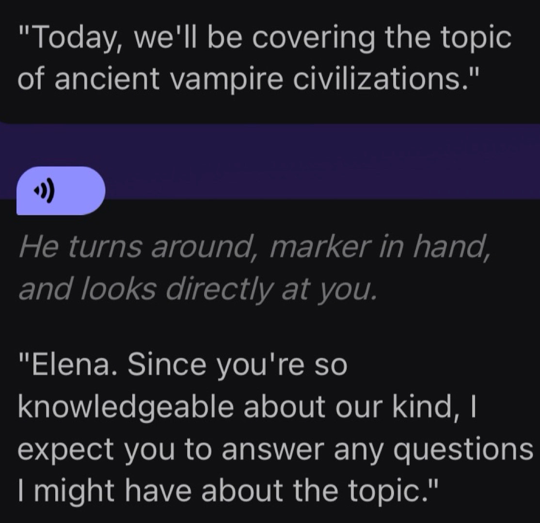 Solved: "Today, we'll be covering the topic of ancient vampire ...
