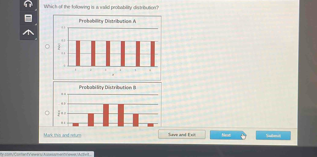 Solved: Which of the following is a valid probability distribution ...