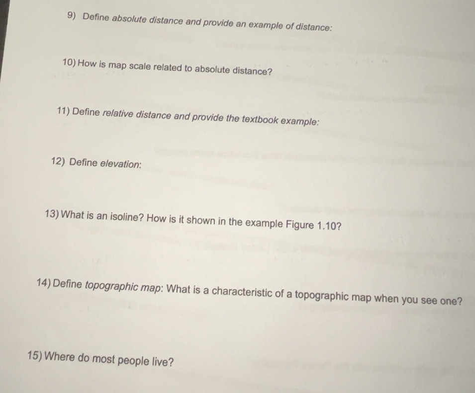 Solved: Define absolute distance and provide an example of distance: 10 ...