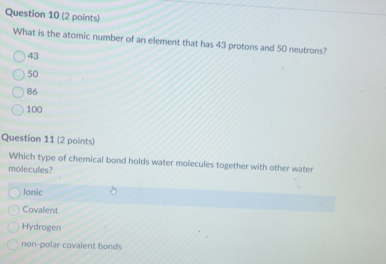Gelöst:What is the atomic number of an element that has 43 protons and ...