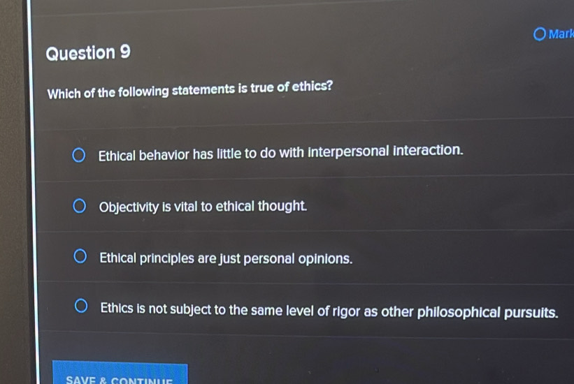 Solved: Mark Question 9 Which of the following statements is true of ...