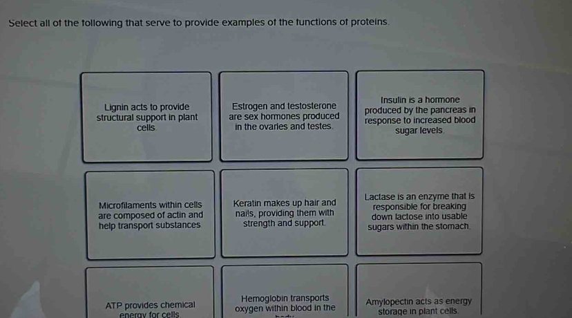 Solved: Select all of the following that serve to provide examples of ...