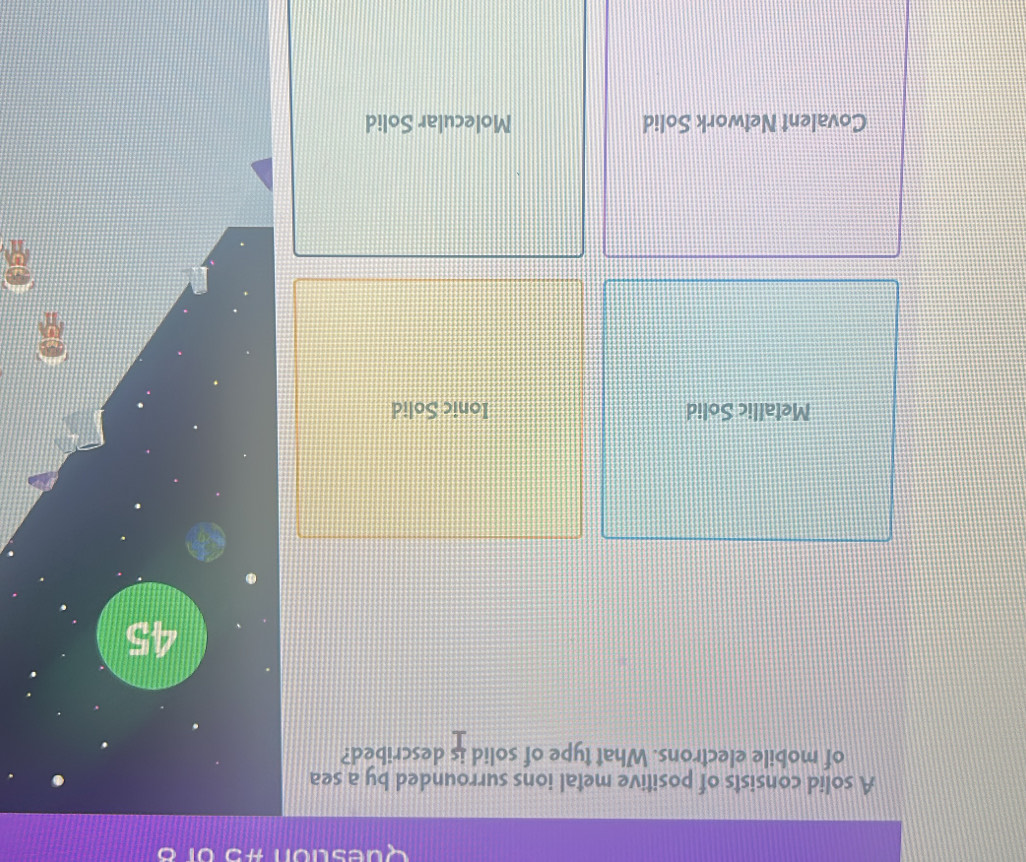 Solved: Question #s or o A solid consists of positive metal ions ...