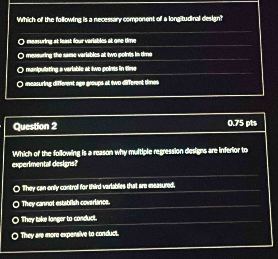 Solved: Which of the following is a necessary component of a ...
