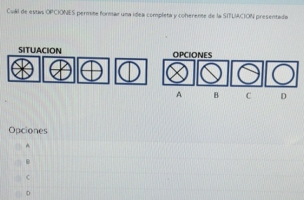 Resuelto:Cuál de estas OPCIONES permite formar una idea completa y coherente de la SITUACION presen