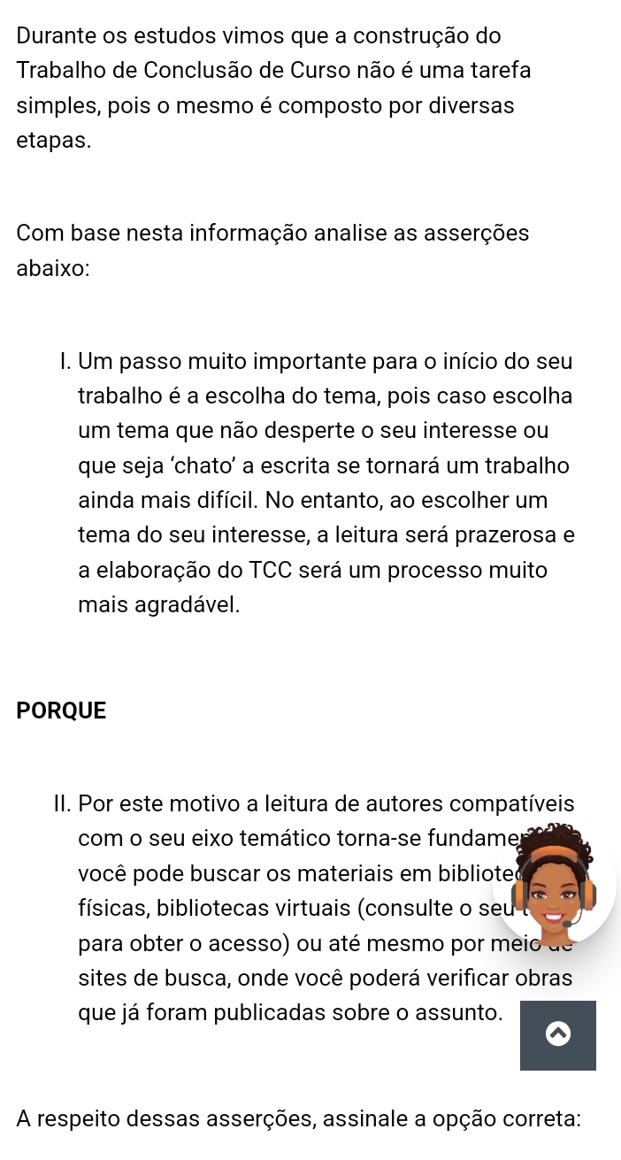 Resolvido:Durante os estudos vimos que a construção do Trabalho de ...