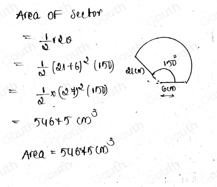 Solved: The windscreen wiper of a car sweeps through an angle of 150 ...
