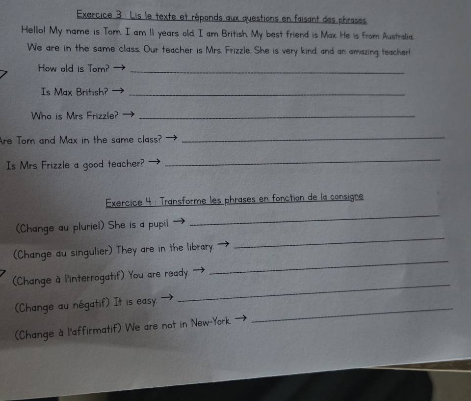 Résolu :Lis le texte et réponds aux questions en faisant des phrases ...