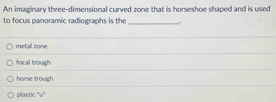 Solved: An imaginary three-dimensional curved zone that is horseshoe ...