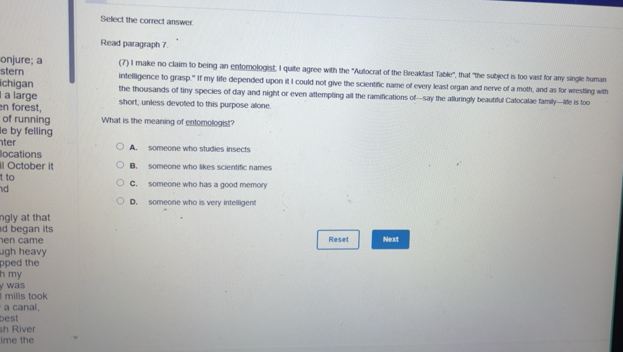 Solved: Select the correct answer. Read paragraph 7. onjure; a (7) I ...