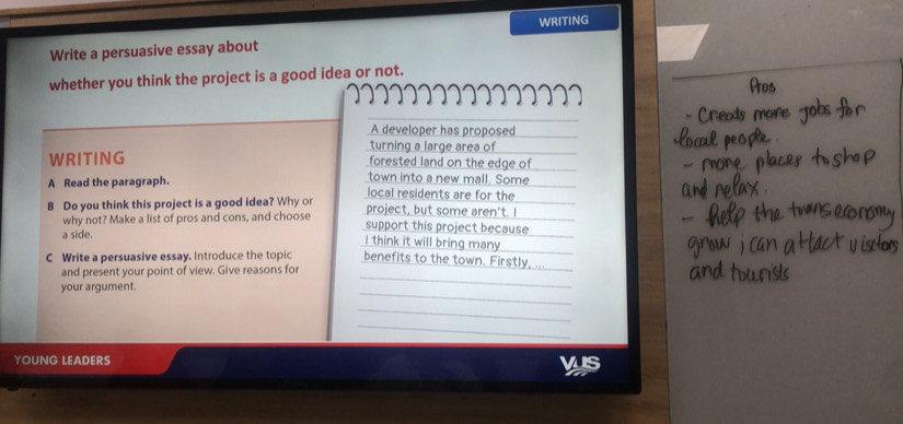 Giải quyết:WRITING Write a persuasive essay about whether you think the ...