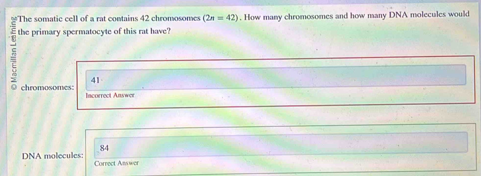 Solved: of The somatic cell of a rat contains 42 chromosomes (2n=42 ...