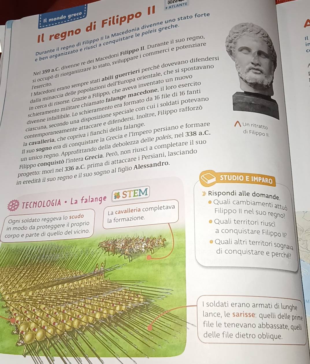 Risolto:Il mondo greco Il regno di Filippo II Durante il regno di ...