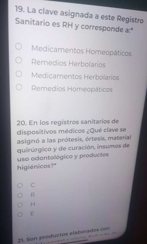 Resuelto:La clave asignada a este Registro Sanitario es RH y ...