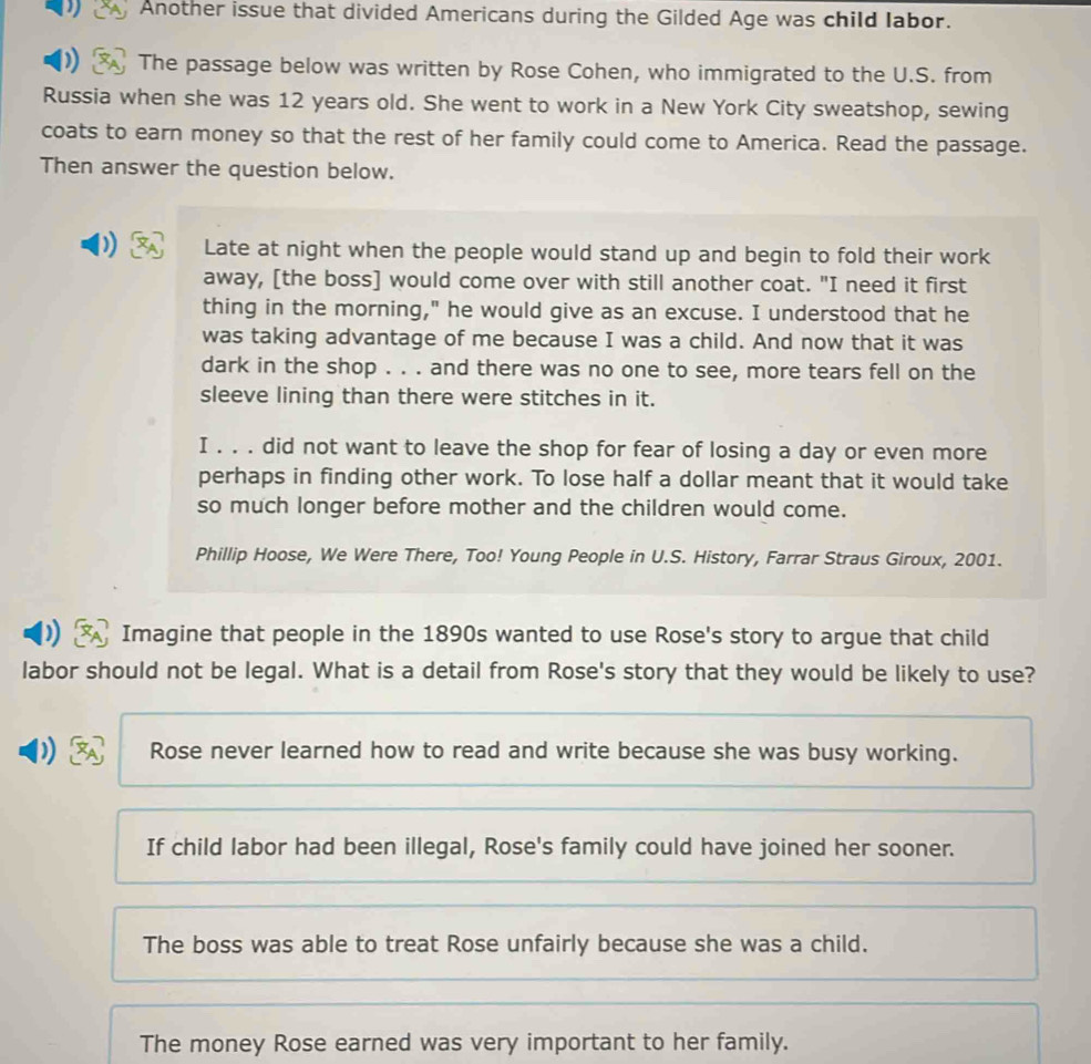 Solved: Another issue that divided Americans during the Gilded Age was ...