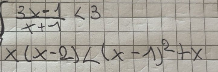 Risolto: (3x-1)/x+1