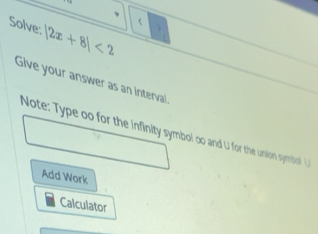 Solved: Solve: |2x+8|