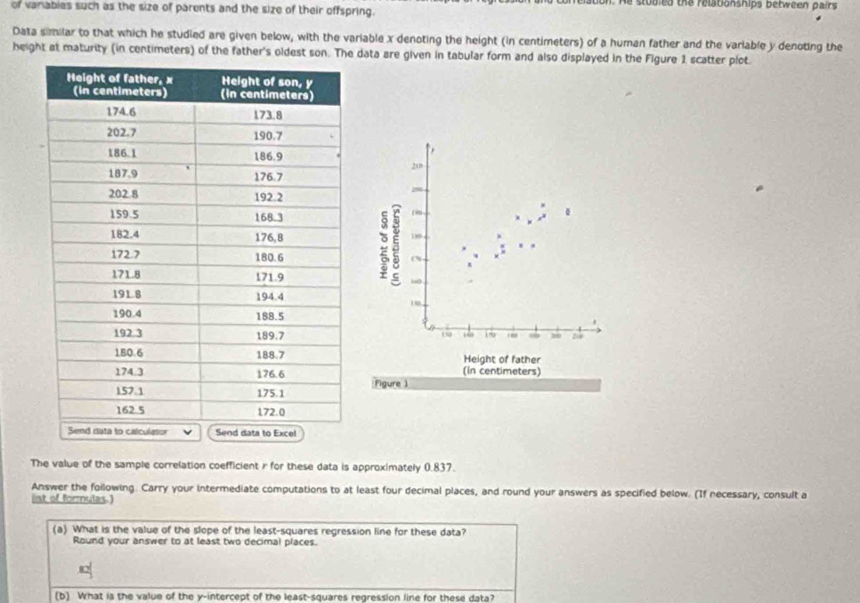 Solved: studled the relationships between pairs of variabies such as ...
