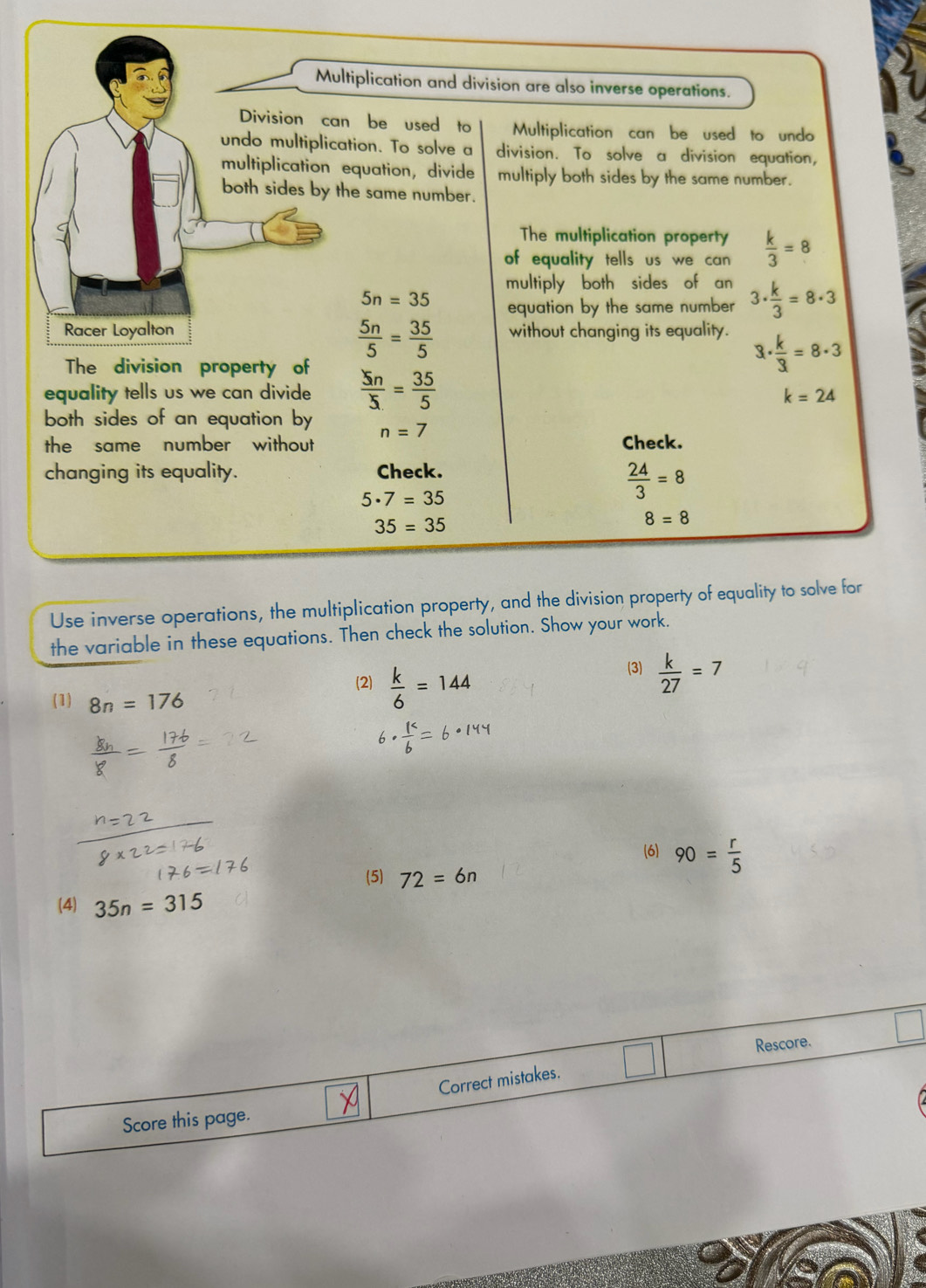 Gelöst:tiplication and division are also inverse operations. be used to ...