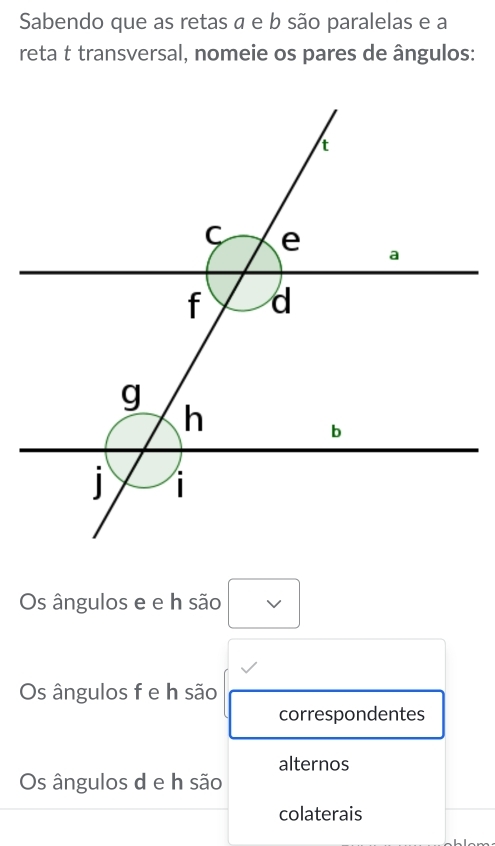 Resolvido:Sabendo que as retas α e b são paralelas e a reta t ...