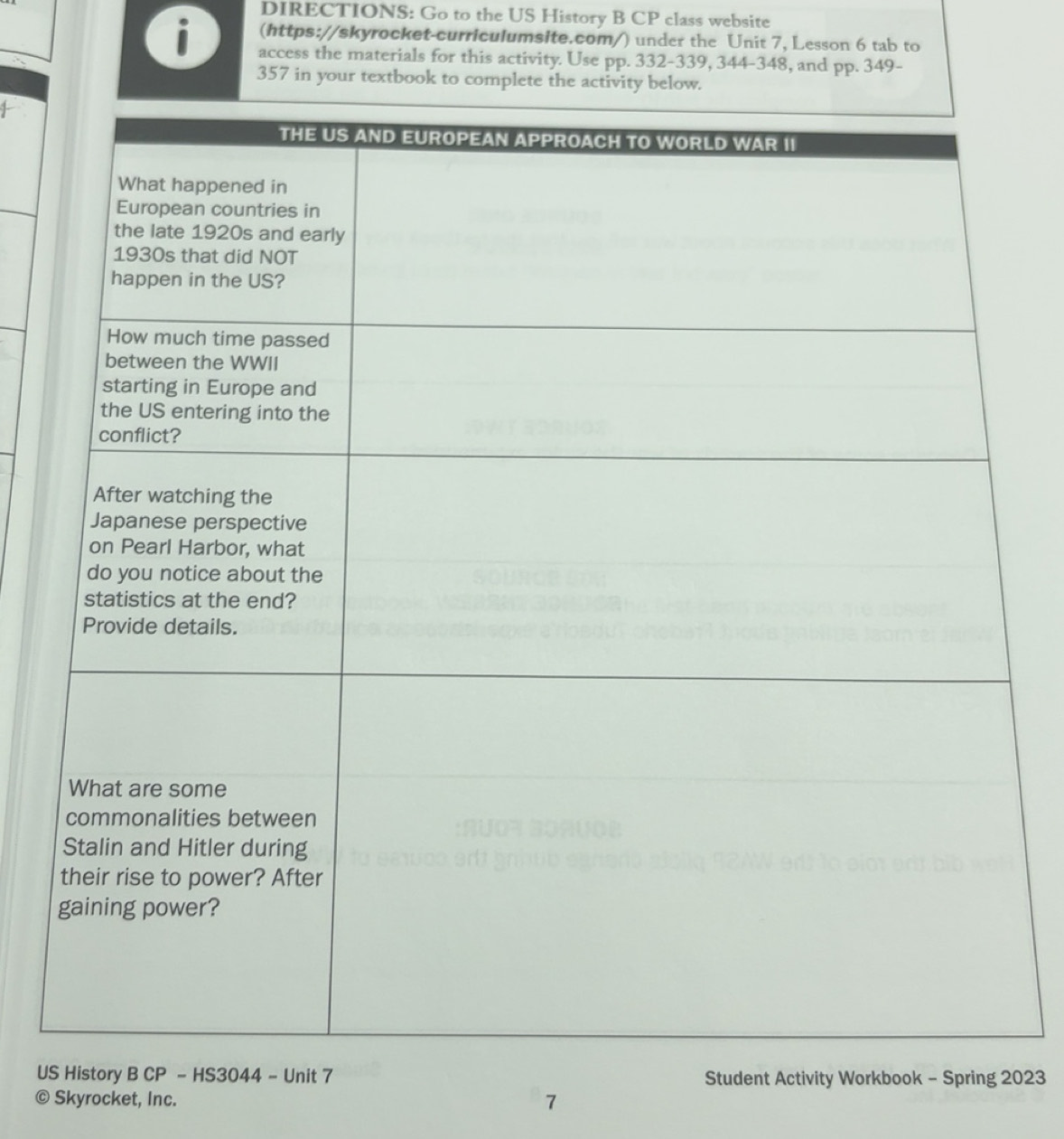 Solved: DIRECTIONS: Go to the US History B CP class website (https ...