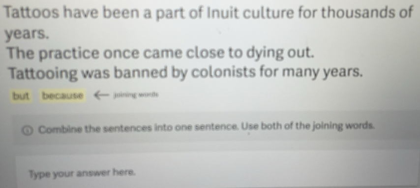 Gelöst:Tattoos have been a part of Inuit culture for thousands of years ...