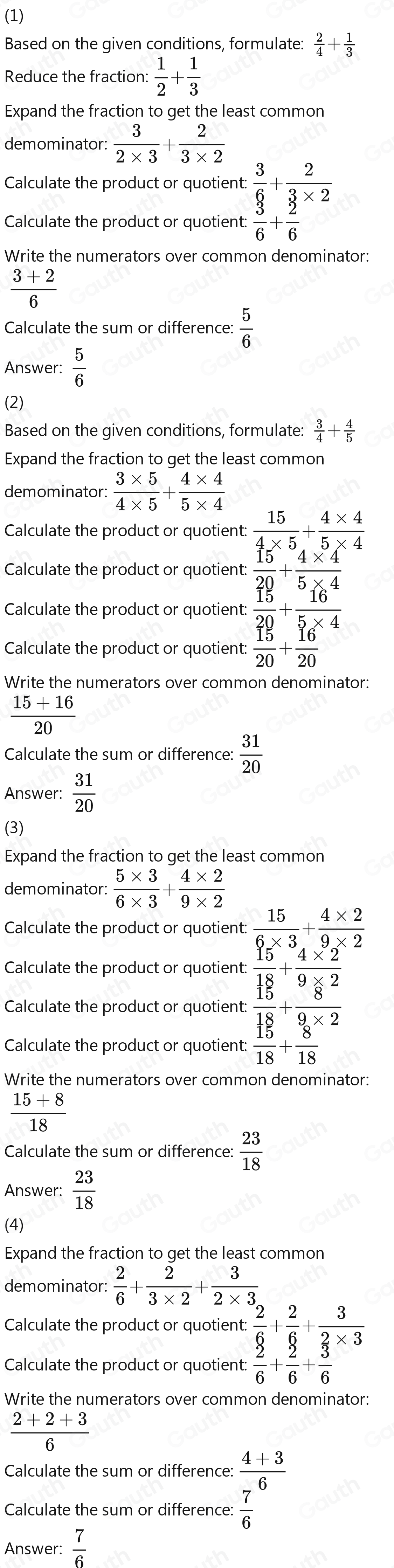 Solved: Perform the indicated operation and choose the letter of the ...