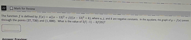 Solved: for Review The function ƒ is defined by through the points ...