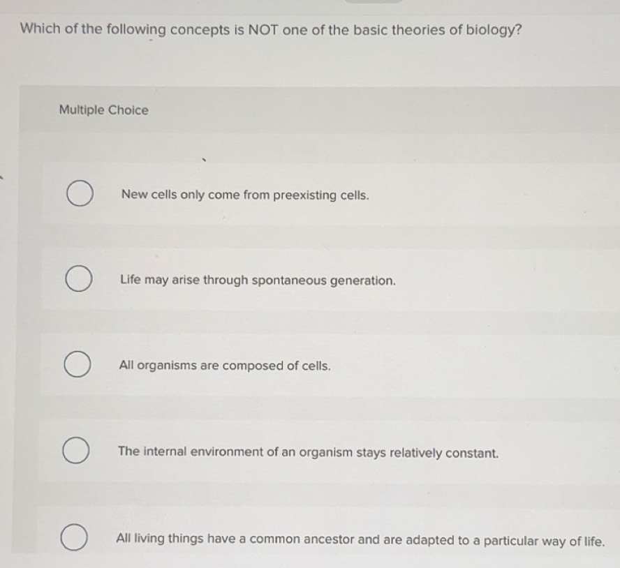 Solved: Which of the following concepts is NOT one of the basic ...
