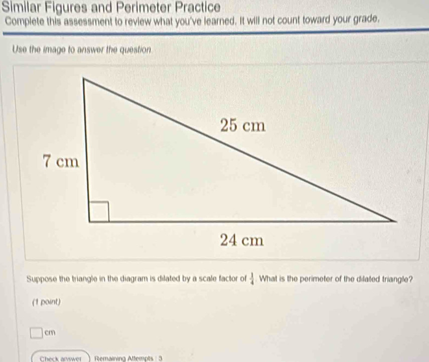Solved: Similar Figures and Perimeter Practice Complete this assessment ...