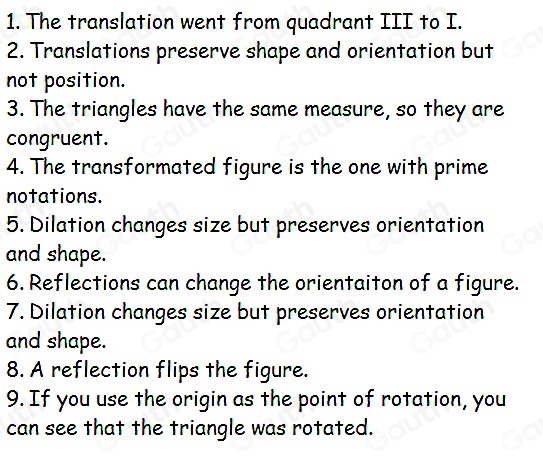 Solved: Transformations Name_ Homework. 1 Daté _Pd_ BASICS OF ...
