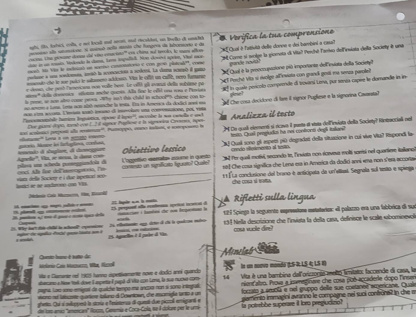 Risolto:aghi, filo, forbíci, colla, e noi locali mal aerati, mal ...