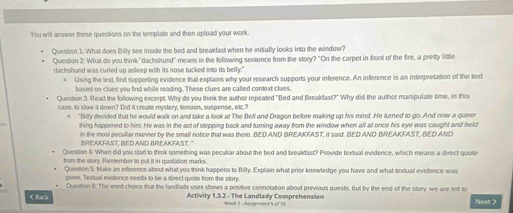 Solved: You will answer these questions on the template and then upload ...