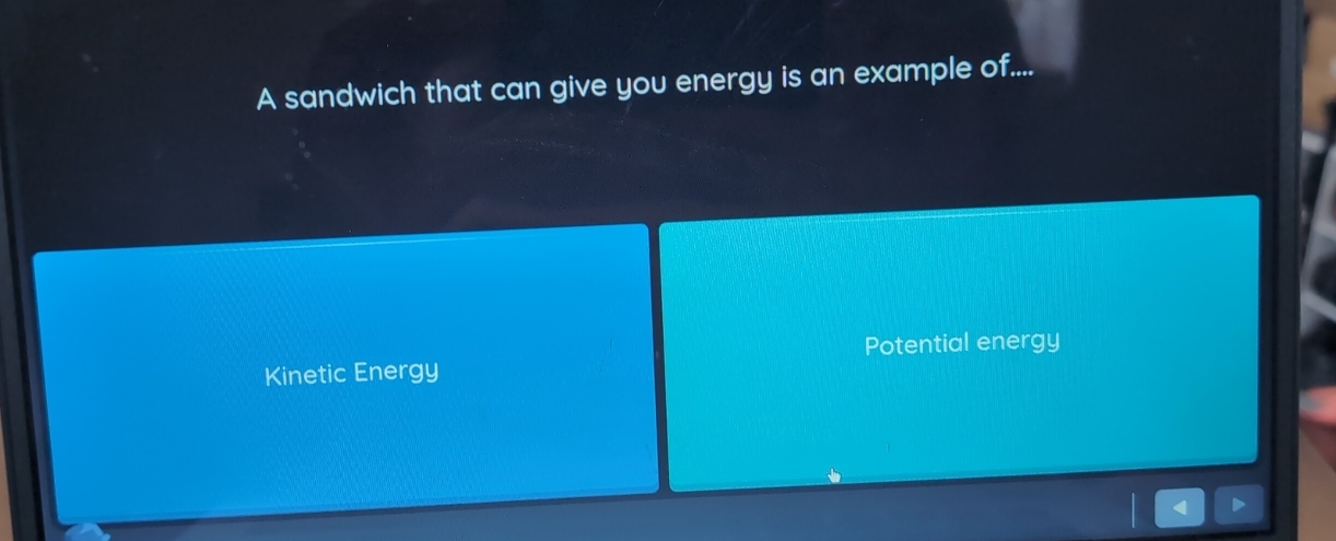 Solved: A sandwich that can give you energy is an example of ...