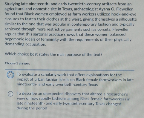 Solved: Studying late nineteenth- and early twentieth-century artifacts ...