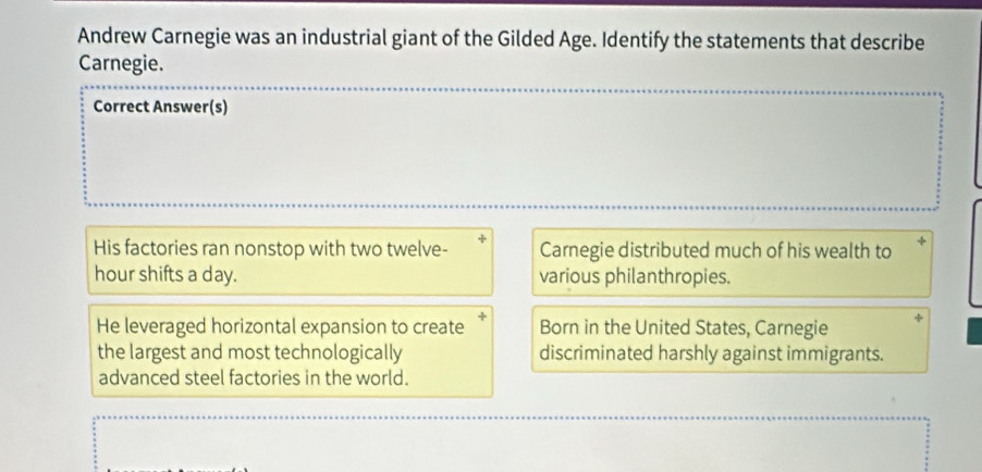 Solved: Andrew Carnegie was an industrial giant of the Gilded Age ...