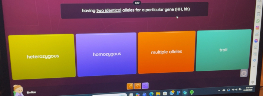 Solved: having two identical alleles for a particular gene (HH, hh ...