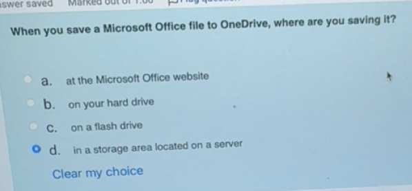 Solved: swer saved Märked out of When you save a Microsoft Office file ...