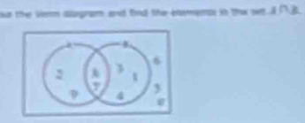 Solved: ou the sen allagram and fd the stomena in the set a MB 2 A 3 6 ...