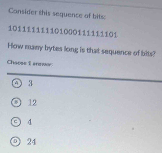 Solved: Consider this sequence of bits: 101111111101000111111101 How ...
