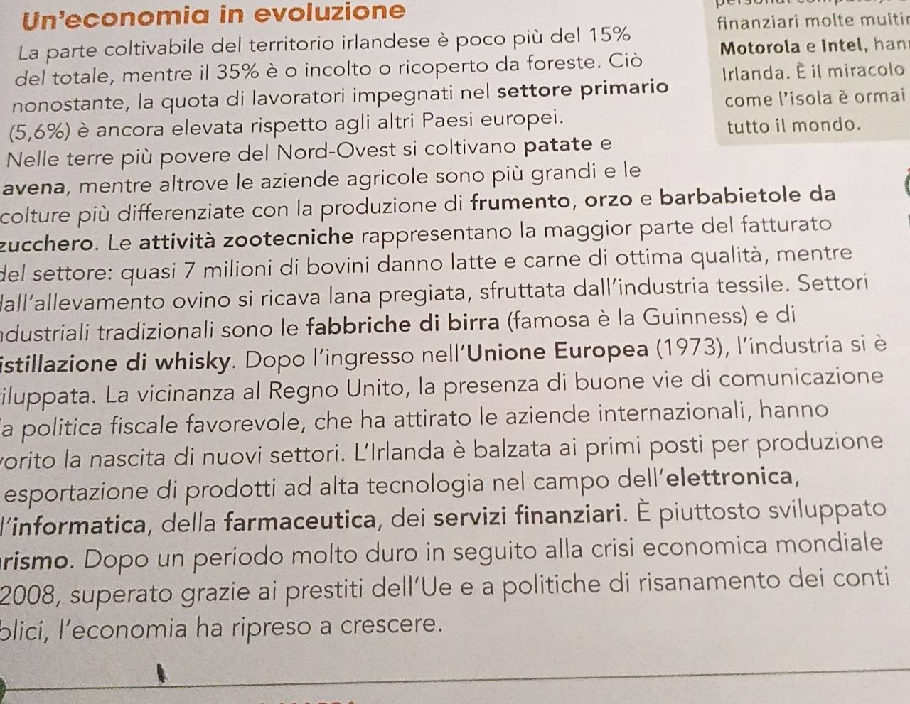 Risolto:Un'economia in evoluzione finanziari molte multir La parte ...