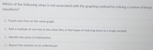 Solved: Which of the following steps is not associated with the ...