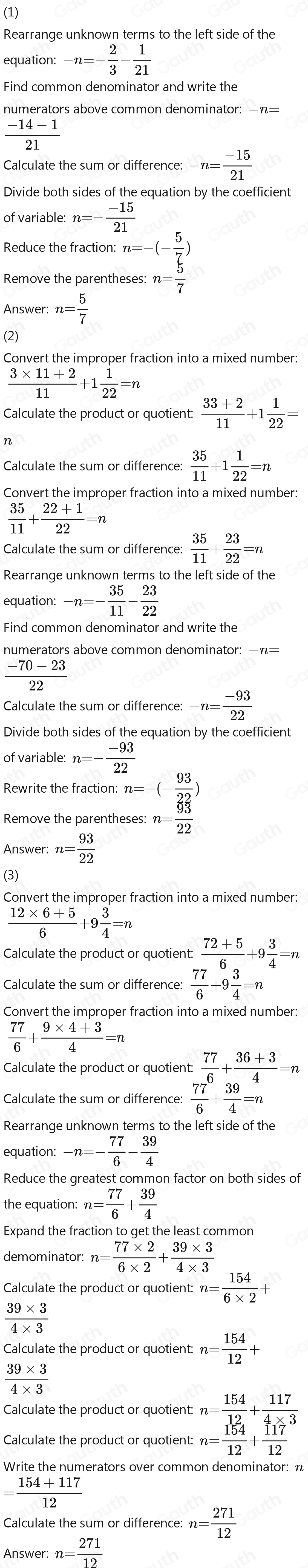 Solved: Evaluate the fractions and show your complete solution. Express ...