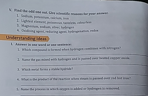 Solved: Find the odd one out. Give scientific reasons for your answer ...
