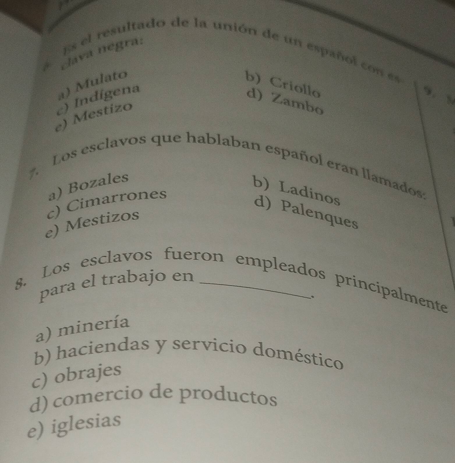 Resuelto:Java negra: Es el resultado de la unión de un español con es a ...