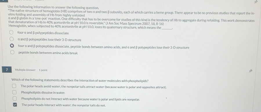 Solved: Use the following information to answer the following question ...