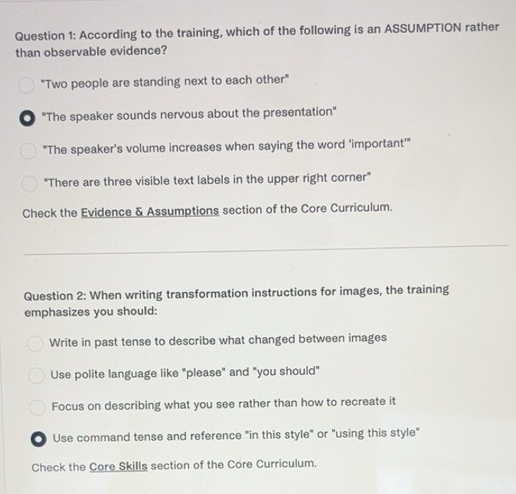 Solved: According to the training, which of the following is an ...