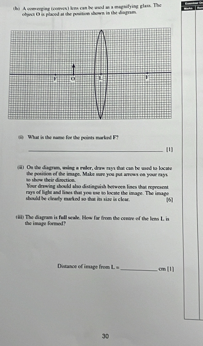 Solved: A converging (convex) lens can be used as a magnifying glass ...