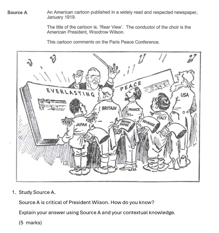 Solved: Source A An American cartoon published in a widely read and ...